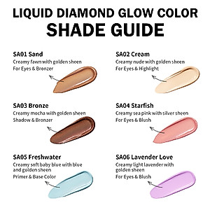 Oulac Nude Matte Eyeshadow Shimmer Finish Liquid Eye Shadow Base&Highlighter Duo| Buildable Smooth Eye Makeup, Wrinkle Resistant, Vegan, Cruelty-Free SA02