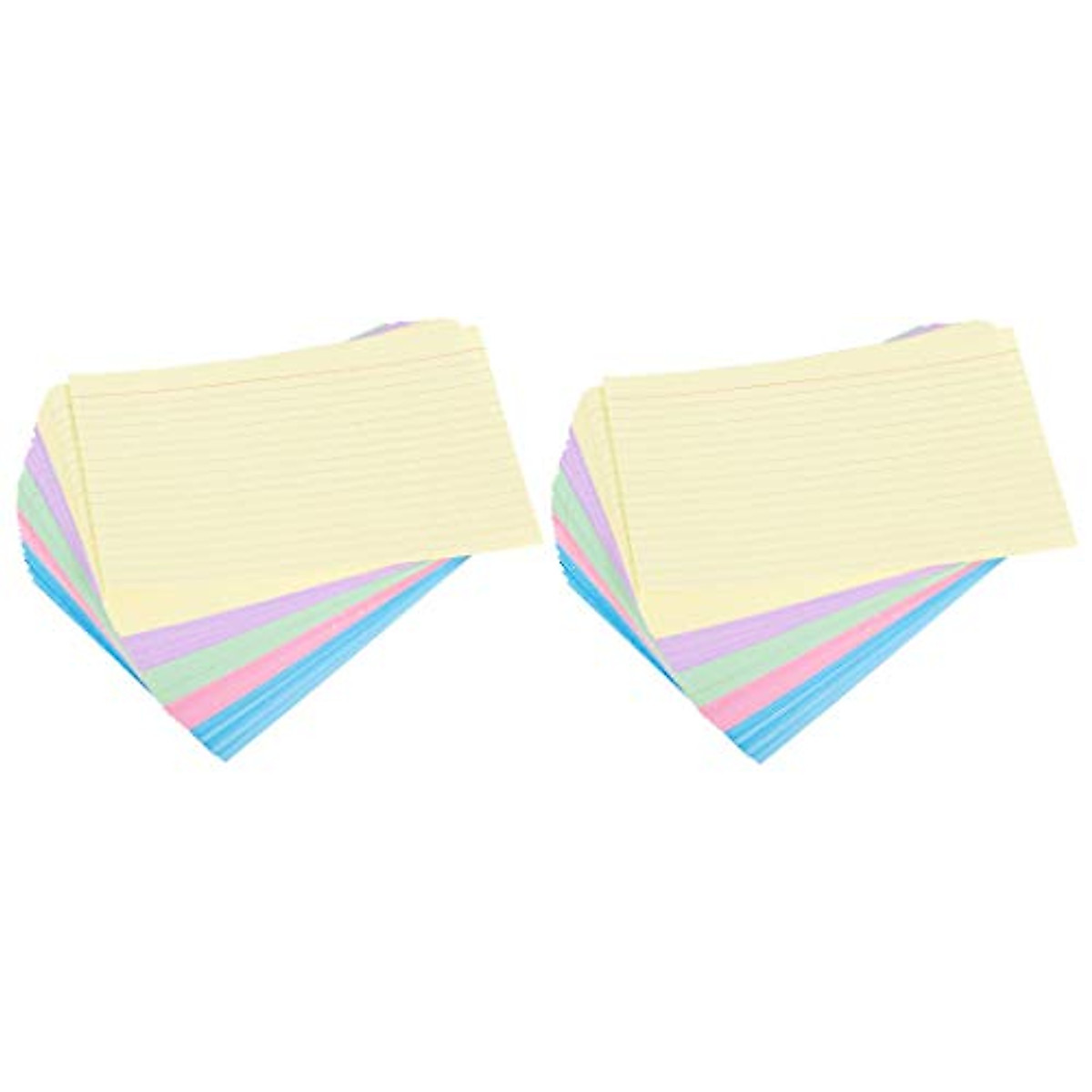 1InTheOffice Index Cards 5 x 8 Ruled Colored, Assorted 200/Pack