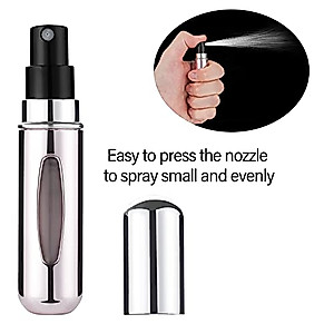 Mini Refillable Perfume Atomizer Bottle - Portable Refillable Spray, Atomizer Perfume Bottle, Scent Pump Case, Perfume Atomizer Refillable Travel (5ml, 4 Pack)