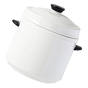 Hemoton Small Ceramic Stew Pot Stockpot Miso Soup Bowl with Lid Japanese Bowl for Bird Nest Tonic Dessert Noodle Soup Salad Pasta