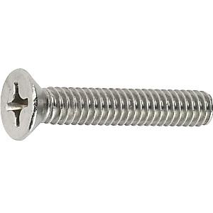 1/4-20 x 1 Flat Head Machine Screws Phillips Drive Stainless Steel Qty 50