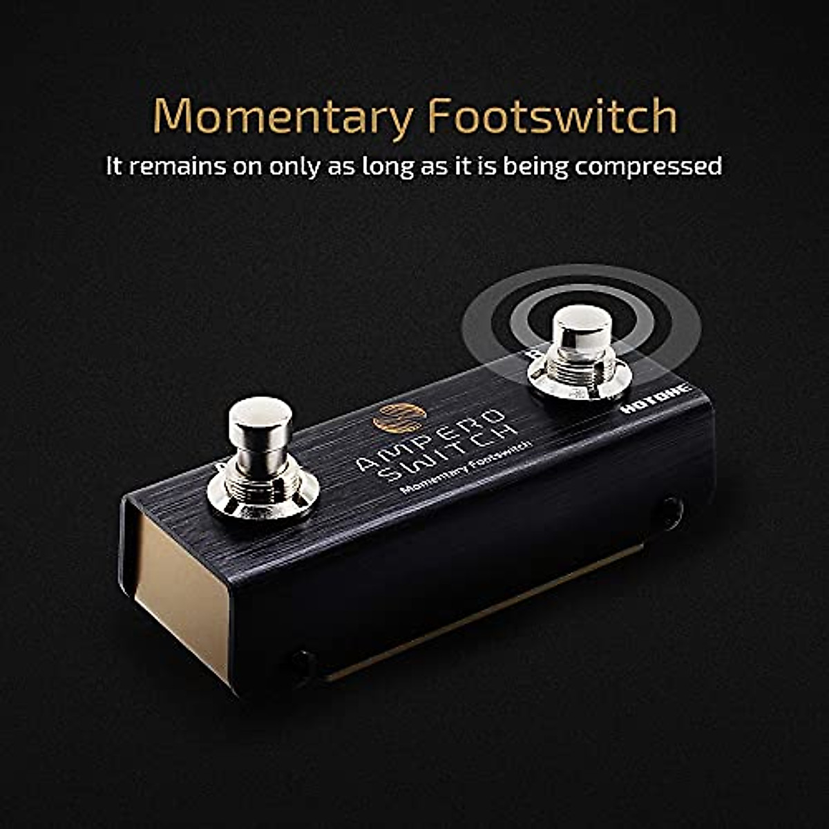 Hotone Dual Footswitch Pedal Momentary 2-Way Pedal Foot Switch Controller Ampero Switch 6.35 mm