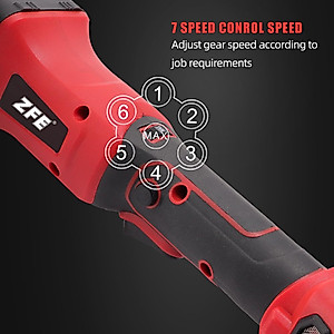 Pipe Tube Polisher Sander, ZFE 21V 28A Speed Adjustable Cordless Pipe Sander Grinder Polisher Tool Brushless Wire Drawing Machine with 1 Sanding Belt, for Burnishing Finishing Stainless Steel Pipe