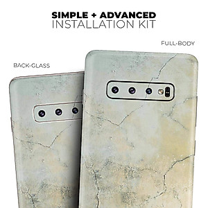 DesignSkinz Rustic Cracked Textured Surface V3 Protective Vinyl Decal Wrap Skin Cover Compatible with The Samsung Galaxy S20 (Screen Trim & Back Glass Skin)