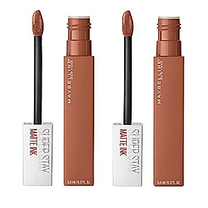 Pack of 2 Maybelline New York SuperStay Matte Ink Liquid Lipstick, Fighter # 75