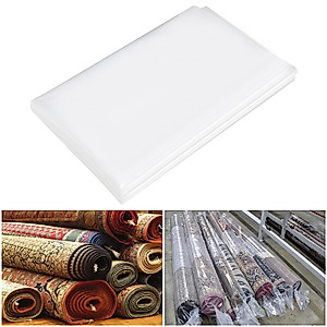 Rug Storage Bag, Pack of 3, Fit for Rolled Rug up to 10'x 14', Clear Plastic Rug Bags for Carpets Runners Perfect for Rug Storage/Moving/Packing/Shipping and Other Foldable Large Objects