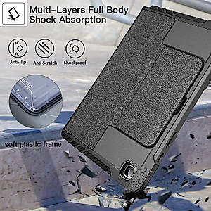 ZtotopCase for Samsung Galaxy Tab A7 10.4 Inch Tablet 2020 (SM-T500/505/507),[6 Magnetic Stand Angles] Heavy Duty Highly Protective & Shock Absorption Cover with Auto Wake/Sleep, Black