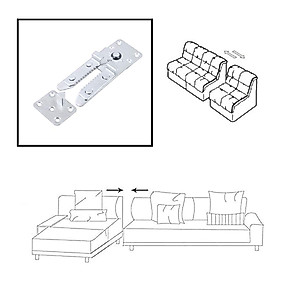 HOWDIA Sectional Couch Connectors, Heavy Duty Sofa Alligator Clamps Joint Clip for Modular Couch Furniture 2 Pcs
