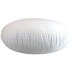 MoonRest Round Pillow Insert Hypoallergenic Polyester Form Stuffer-0 Cotton Blend Covering for Sofa Sham, Decorative Pillow, Cushion and Bed - 22 Inch Diameter