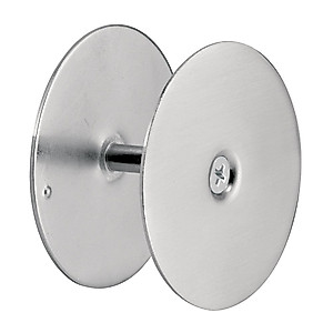 Prime-Line U 10446 Steel Door Hole Cover Plate, Satin Nickel (Single Pack)