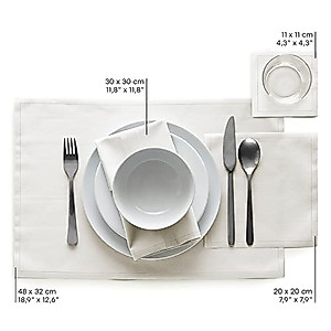 My Drap Basics Cotton Cocktail Napkin, 50 Per Roll, Cream, 4.3 x 4.3 Inch