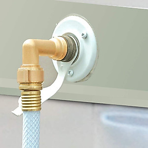 SnowyFox 2PCS RV 90 Degree Water Hose Elbow - 90 Degree Hose Elbow for RV, 3/4-11.5NH Hose Thread Connection for RV Outdoor Tap Washing Machine Hose Fitting