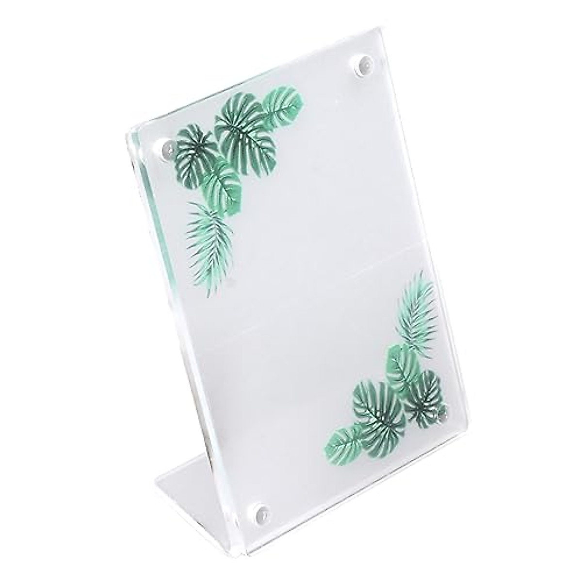 Haofy Desktop Picture Frame, Acrylic Sturdy Picture Frame Simple Cleaning Decorative For Movie Ticket (Monstera Leaves)