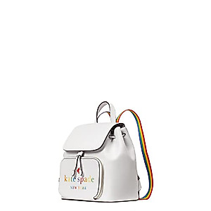 Kate Spade New York Darcy Flap Backpack (White Dove/Multi)