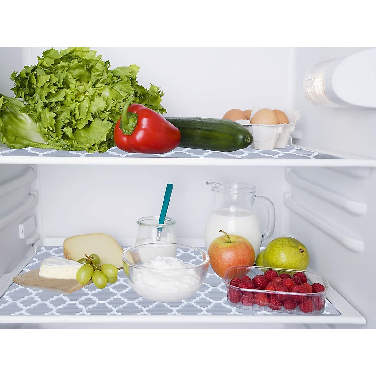 Cabinet Shelf Liner Non Adhesive 10 Inch Wide X 20 Ft Kitchen Drawer Liners Non Slip Waterproof Refrigerator Shelf Liners Thickened Cupboard Liner for Bathroom Pantry