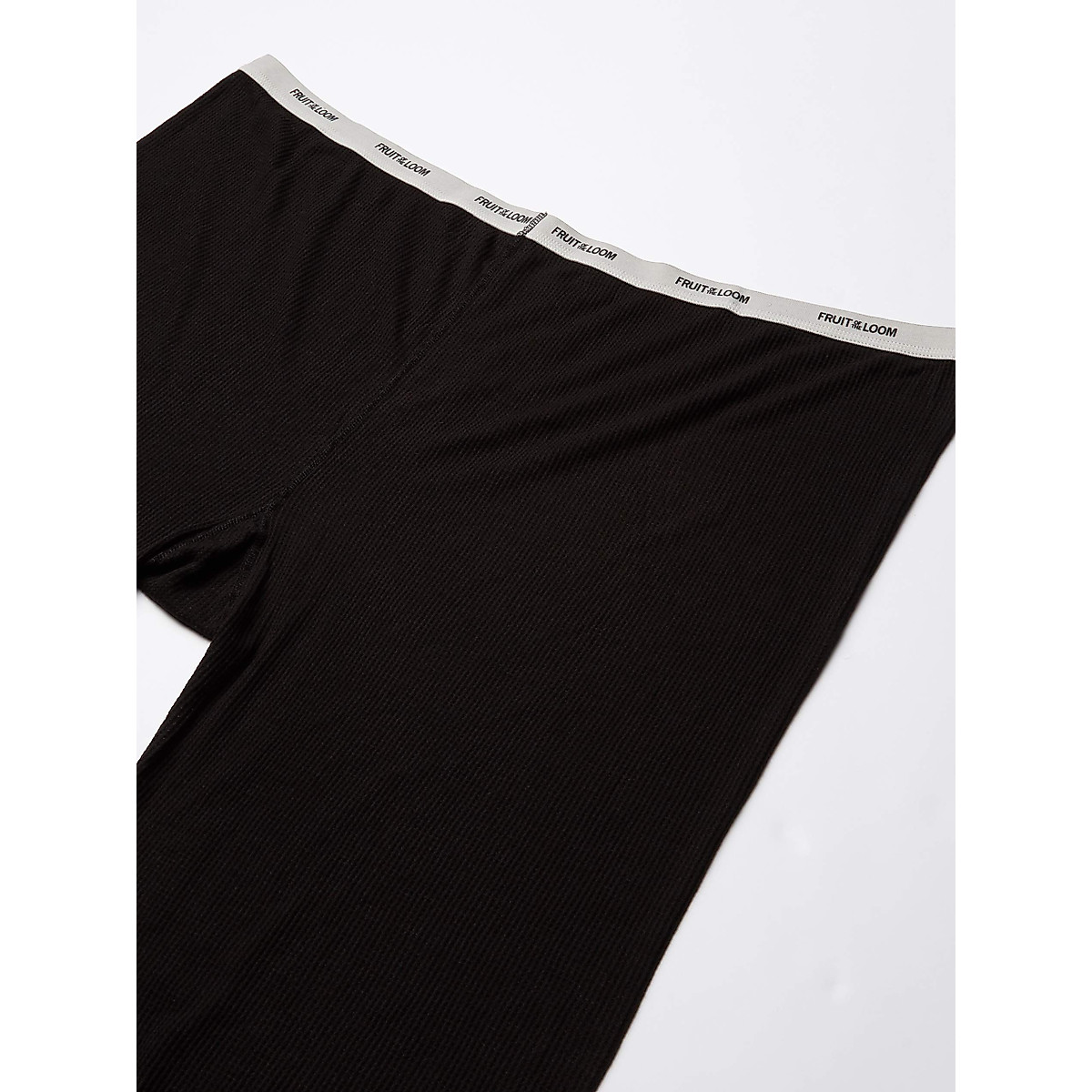 Fruit of the Loom Men's Classic Midweight Waffle Thermal Underwear Bottoms (1 & 2 Packs), Black/Black, X-Large Classic Midweight Waffle Thermal Underwear Bottoms, Black/Black (2-Pack), X-Large