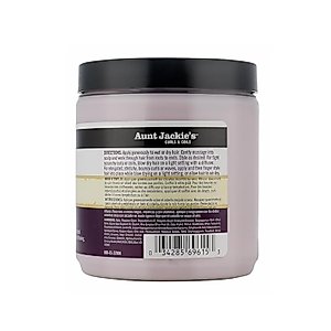 Aunt Jackie's Curl La La, Lightweight Curl Defining Custard, Enriched with Shea Butter & Olive Oil, Basic, 15 Ounce