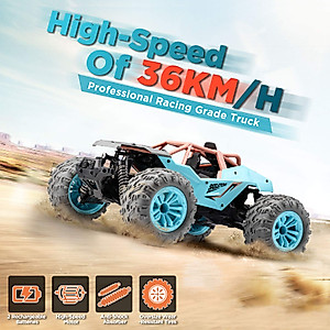 SainSmart Jr. 1:14 Off Road RC Car, 4WD Remote Control High Speed Rock Crawler for Boy Kids Adults