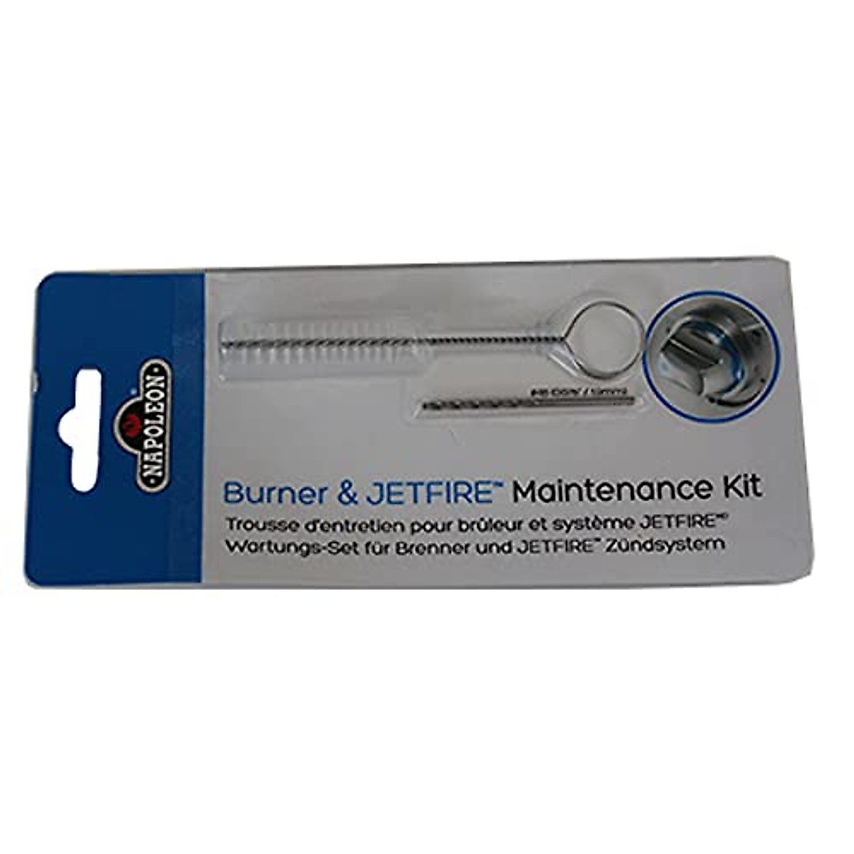 Napoleon 62050 JETFIRE Burner Maintenance Kit Grill Brush, Black and Stainless Steel