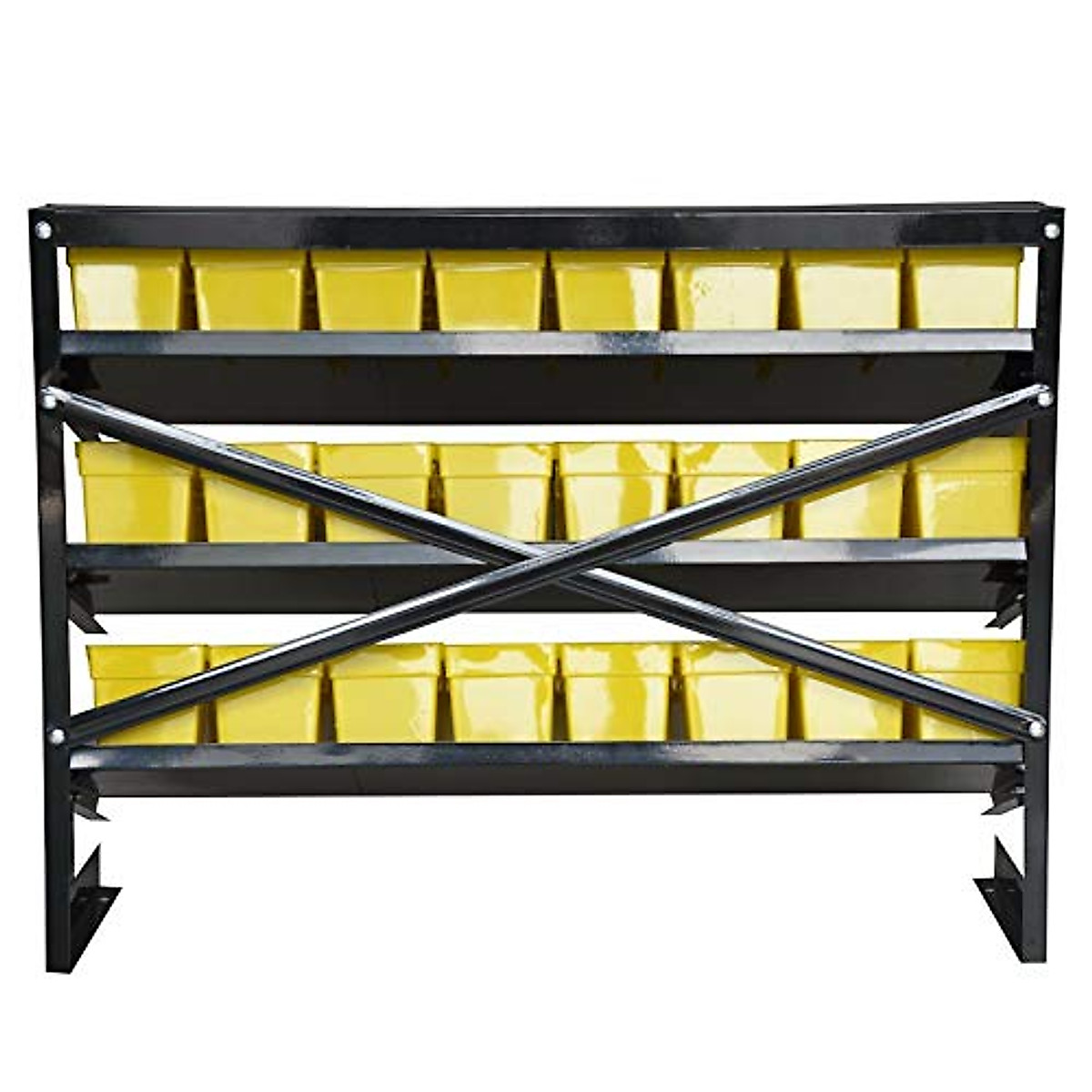 24 Bin Parts Storage Rack Trays Nuts Bolts Tools Organizer