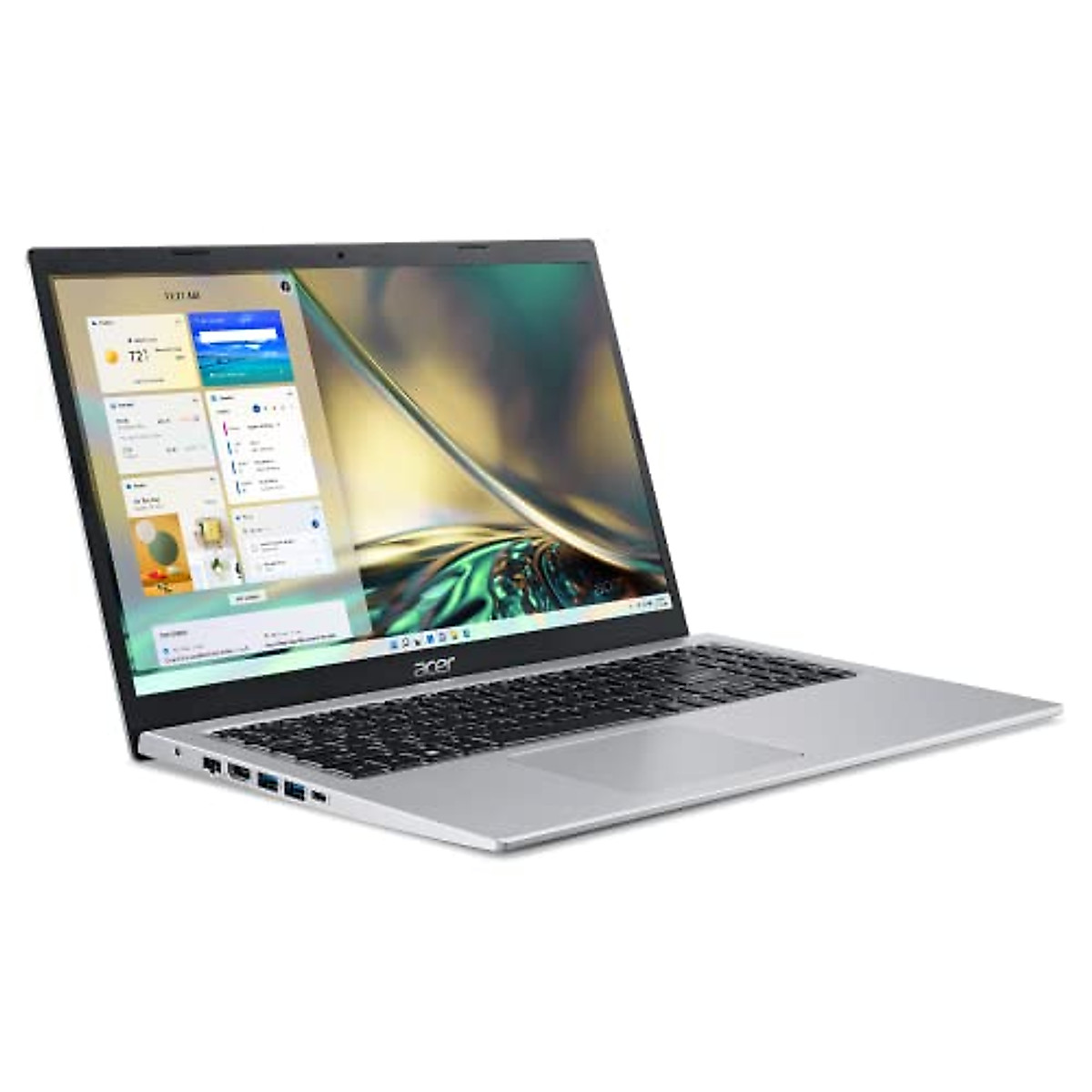 Acer Aspire 5 A515-56-347N Slim Laptop - 15.6" Full HD IPS Display - 11th Gen Intel i3-1115G4 Dual Core Processor - 8GB DDR4 - 128GB NVMe SSD - WiFi 6 - Amazon Alexa - Windows 11 Home in S Mode,Silver