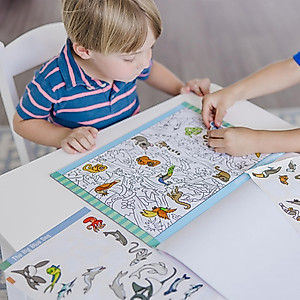 Melissa & Doug Seek and Find Sticker Pad, Animals (300+ Stickers, 14 Scenes to Color) - FSC Certified