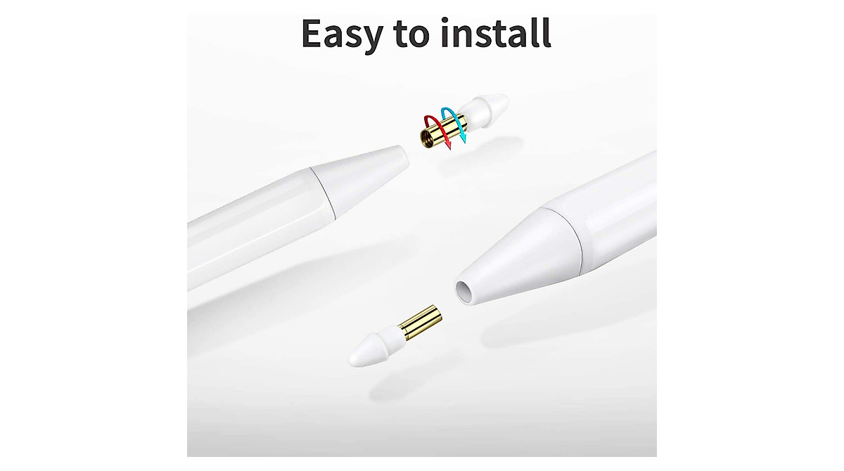 White Replacement Tips for JAMJAKE K10 Stylus Pen - 4 Pack