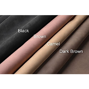 0.9mm Soft 1 Yard Brown Fabric PU Leather Fabric Faux Leather Fabric Faux Vegan Leather Upholstery Fabric