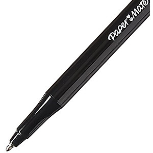 Papermate Erasermate Medium Point (1.0 mm) Black Erasable Ballpoint Pens (Pack of 12 Pens)