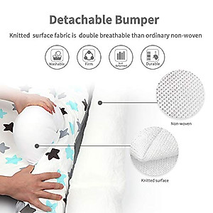Baby Lounger,3D Air Mesh Tencel ,Ultra Soft 100% Cotton & Breathable Fiberfill Newborn Lounger, Portable Adjustable Infant Floor Seat for Travel- Newborn Essentials Baby Registry Sear (Stars)