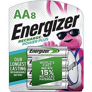 Energizer AA Rechargeable batteries NiMH 2300 mAh 1.2V NH15 - 8 Count