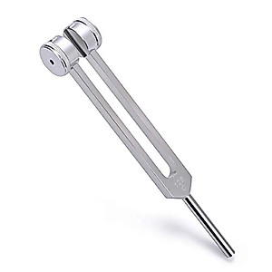 Bysameyee Tuning Fork 128 Hz, C-128 Frequency Aluminum Alloy Medical Non-Magnetic Tuning Fork for Healing with Taylor Percussion Hammer Mallet (128Hz)