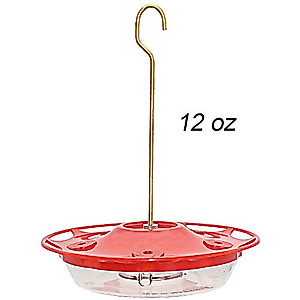 Juegoal 12 oz Hanging Hummingbird Feeder (12 oz)