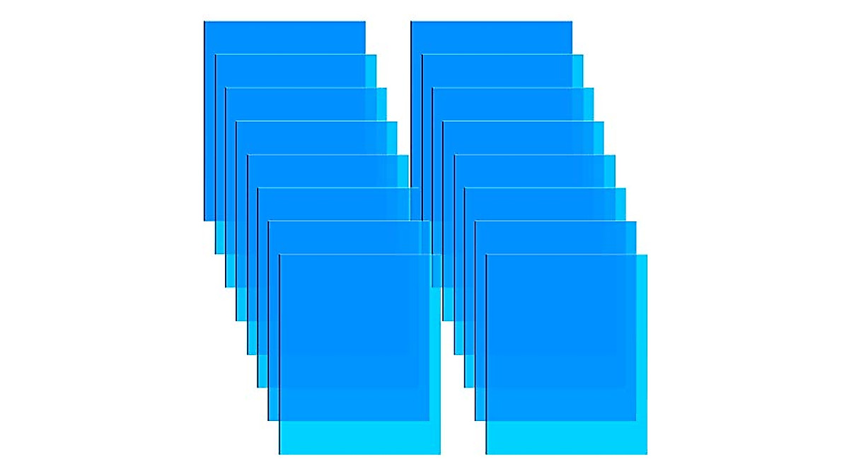 Blue Colored Gel Filters - Creative Lighting & Reading Aid