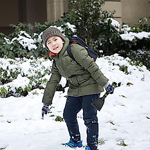 Angoily Mini Multi Tool Car Ice Scrapers Frost Shovel: Snow Frost Ice Removal Tool for Cars Auto Vehicle Small Trucks Windshield Deicing Shovels Winter Car Supplies Multitools