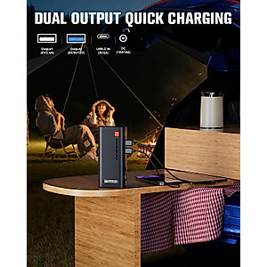 GOOLOO Jump Starter 3000A Peak Car Jumper Starter 12V SuperSafe Lithium Jump Box, Battery Booster Pack, Portable Car Battery Charger, and Jumper Cables for Up to 8.5L Gas or 6.0L Diesel Engine