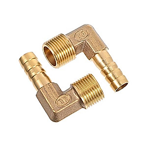 VILLCASE 2pcs 90 Valve Connector Gas Fitting Connector Hose Fittings Brass Pagoda Fitting Joint Water Filter Elbow Connect Elbow Quick Connect Water Fittings Copper