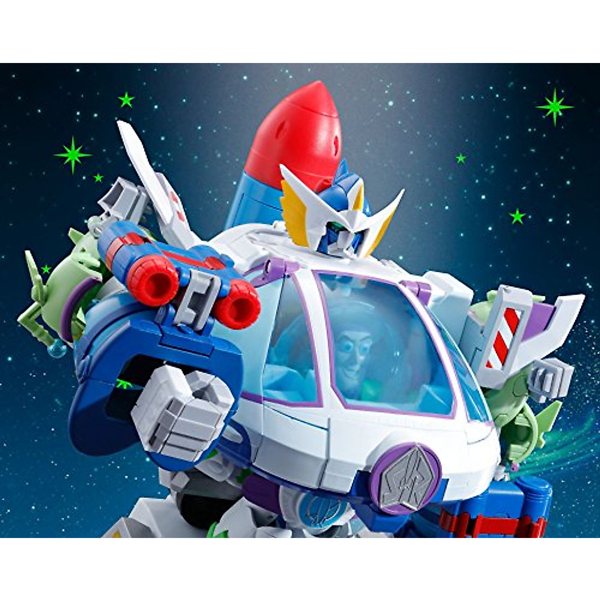 TAMASHII NATIONS Bandai Nations Buzz the Space Ranger Robo Chogattai "Toy Story", Multicolor, 9 inches