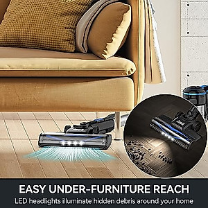 INSE Cordless Vacuum Cleaner, 6-in-1 Rechargeable Stick Vacuum with 2200 m-A-h Battery, Powerful Lightweight Cordless Vacuum Cleaner, Up to 45 Mins Runtime, for Home Hard Floor Carpet Pet Hair-N5S