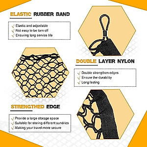 Car Cargo Net, Car Trunk Cargo Storage Organize Net Stretchable with Hooks,SUV Car Interior Accessories for Cars, Trucks, SUV, Car Interior Accessories(35.4x15.8 Inch)