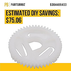5304469403 Drive Gear Refrigerator Ice Maker Compatible with Kenmore Electrolux Durable Replacement FRS6LF7FMB LGHN2844MF5 FFHS2611LW7 FRS6L9EFSS0 FRS26LF8CS3 253.44733102 253.44733108