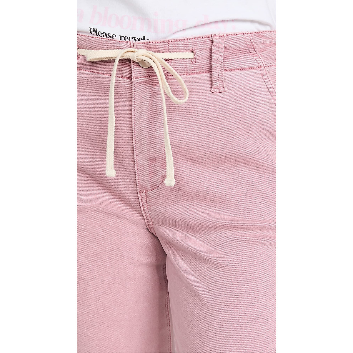 PAIGE Women's Christy high Rise Drawstring Tapered Pant in Vintage Muted Mauve, 33