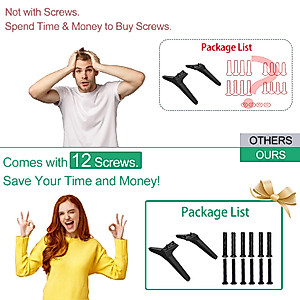 TV Stand for LG TV Replacement Stand, TV Stand Legs for 60 65 Inch LG TV Legs 60UJ6050 60UK6090 60UM6900 60UN7300 65UJ6300 65UK6090 65UM6900 65UM7300PUA 65UN6950 Stand for LG TV Stand Base with Screws