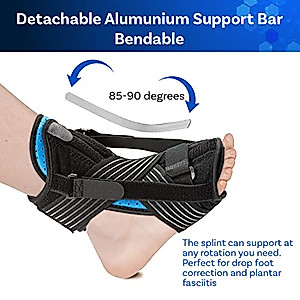 Elrisme Plantar Fasciitis Night Splint, 3-in-1 Relief Set, Night and Day