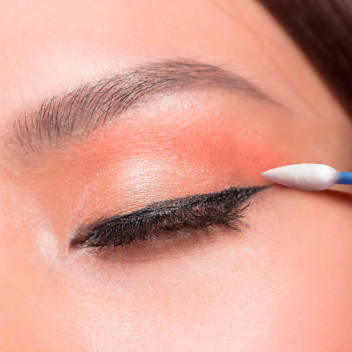 Fran Wilson EYE TEES COTTON TIPS 80 Count (6 PACK) - Precision Makeup Applicator, Double-sided Swabs with Pointed and Rounded Ends for Perfect Blending, Effective Cleaning and Precise Touch-ups