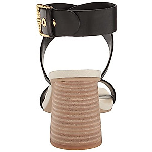 Dolce Vita Women's Paytin Heeled Sandal, Black Leather, 6