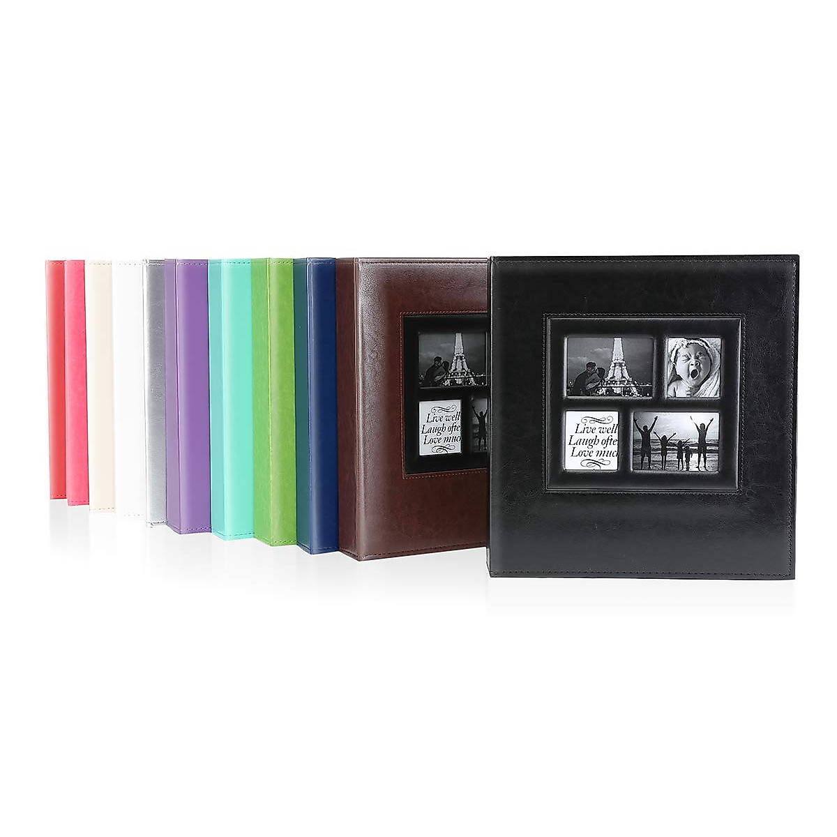 Ywlake Photo Album 4x6 500 Pockets Photo, Extra Large Capacity Family Wedding Picture Albums Holds 500 Horizontal and Vertical Photos Black