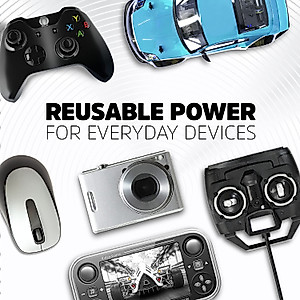 Energizer Rechargeable AAA Batteries, Recharge Universal Triple A Battery Pre-Charged, 8 Count