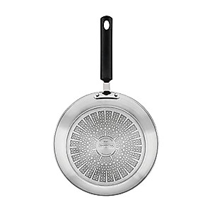 Tramontina Non-Stick Frying Pan with Silicone Handle for Induction, Electric, Gas and Ceramic Glass Hobs, Cookware, Kitchen, 24 cm, 1.6 Litre, 20888024, Dark Grey