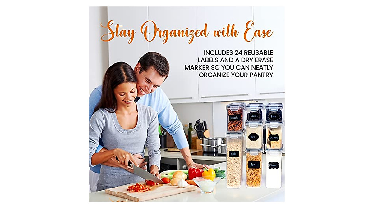 Cheer Collection Airtight Food Storage Containers Set of 14